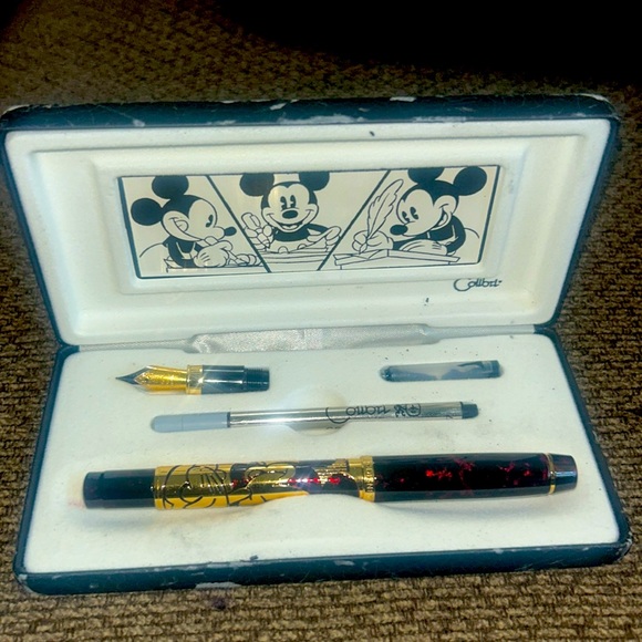 Disney | Office | Vtg Colibri Disney Fountain Pen Set Iridium Point ...